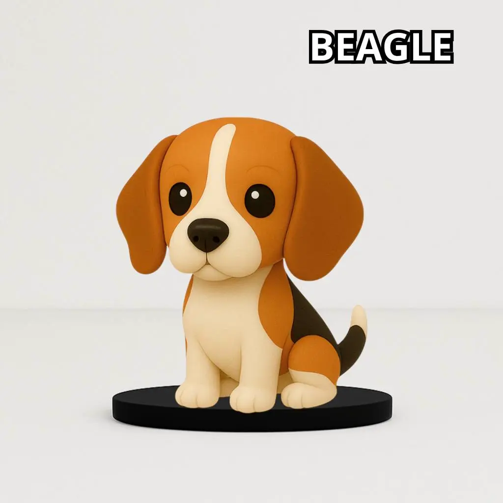 Sculptures & Artworks STL Download - Cute Beagleby NicoToons