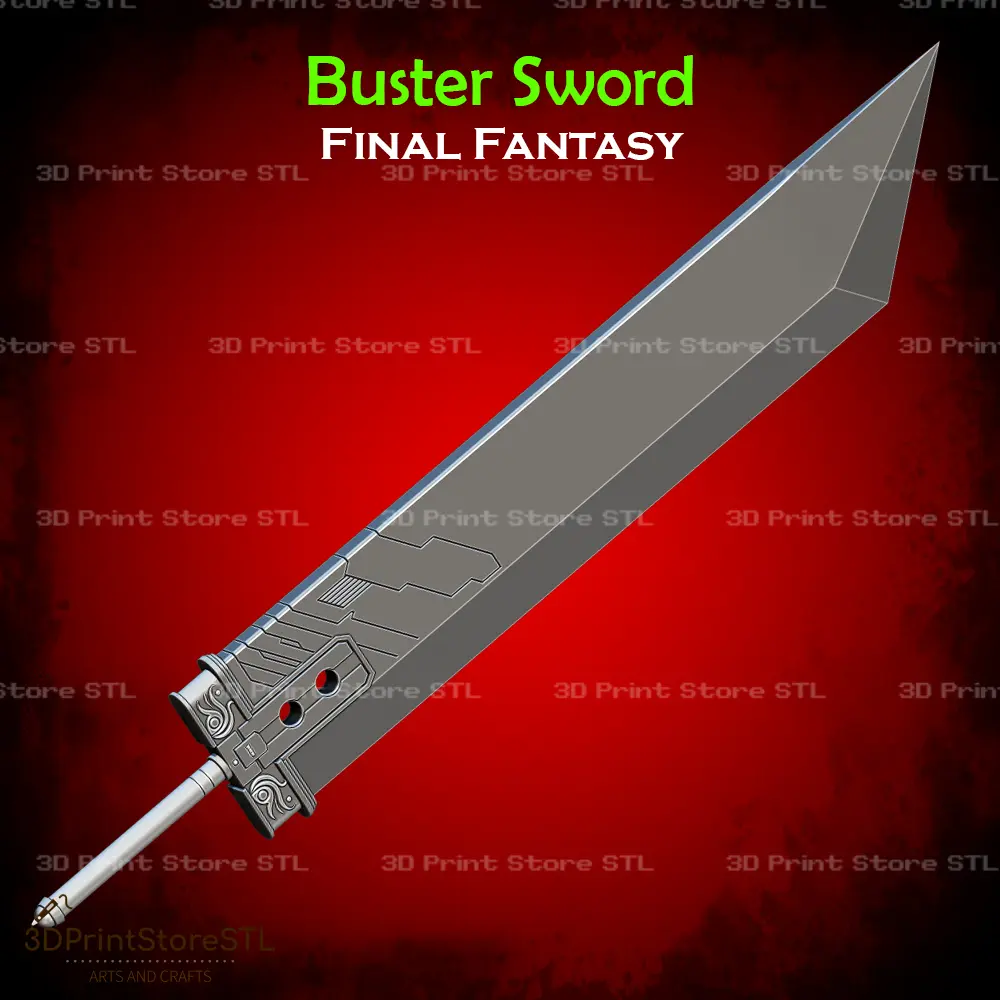 Cosplay STL Download - Buster Sword Cosplay Final Fantasy VII - STL ...