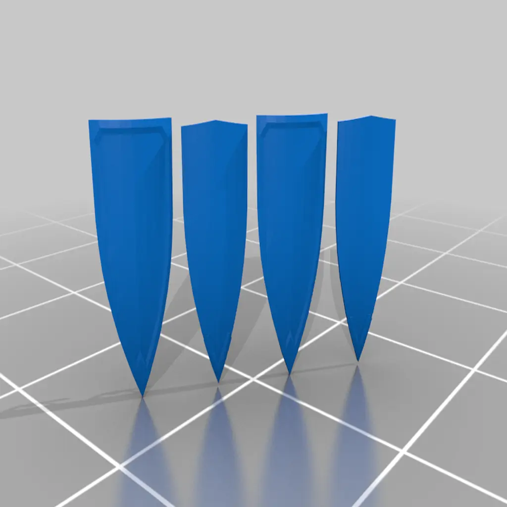 Free Characters & Creatures STL Download - errant knight shields ...