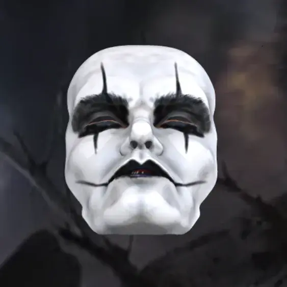 Cosplay STL Download - The Crow Mask 1994by Bacterio Desing3D