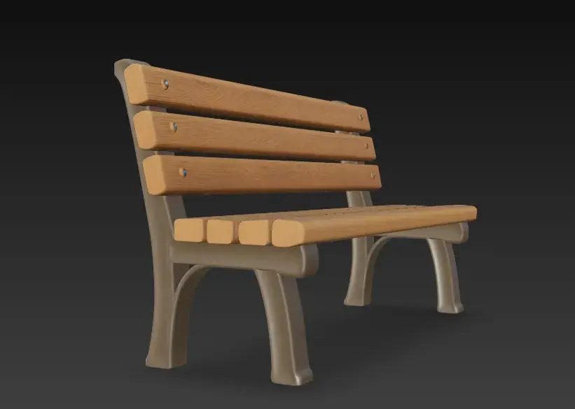 Props & Terrain STL Download - 4X bench / sitzbankby Brainbits3D
