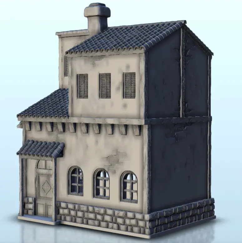 Other STL Download - House 29 - terrain WW2 scenery modern miniatures ...