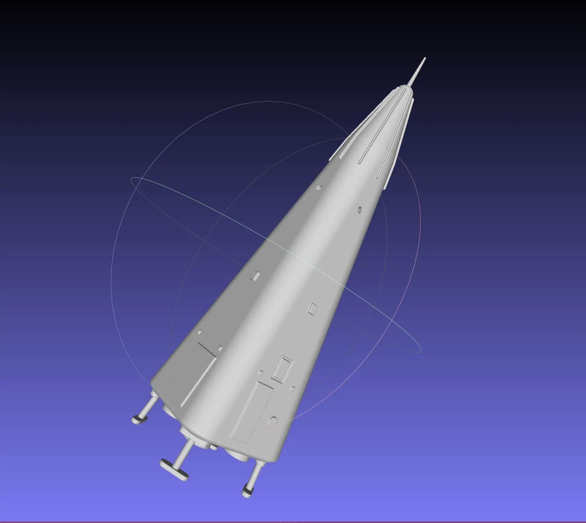 Vehicles & Machinery STL Download - Delta Clipper MD DC-X Printable ...