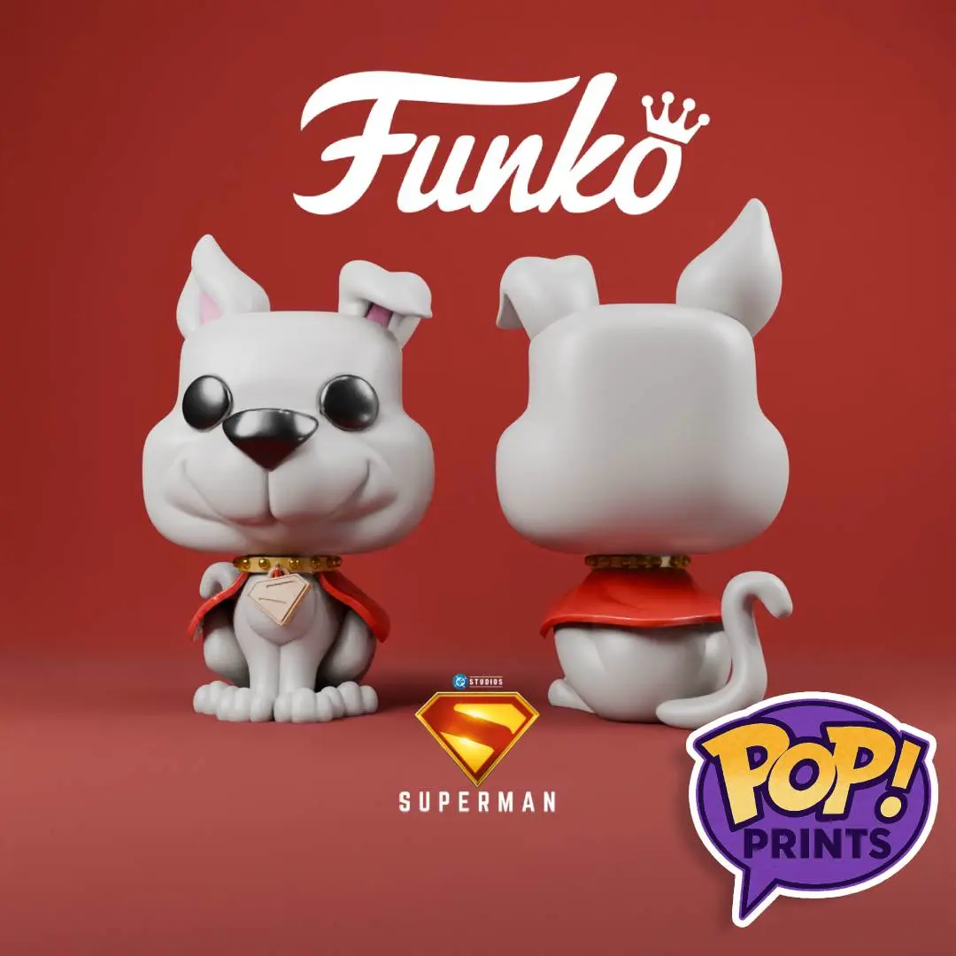 Sculptures & Artworks STL Download - Krypto Funko Popby Pop Prints