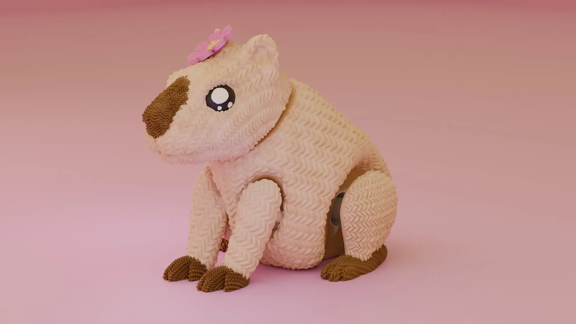 3D Printer Files | 3MF File | Crochet articulated Capybara | Creality Cloud