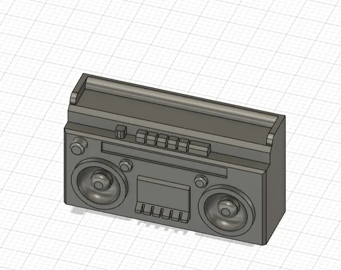 Other STL Download - 1/18 RADIO PORTATIF / BOOM BOX RADIOby ...