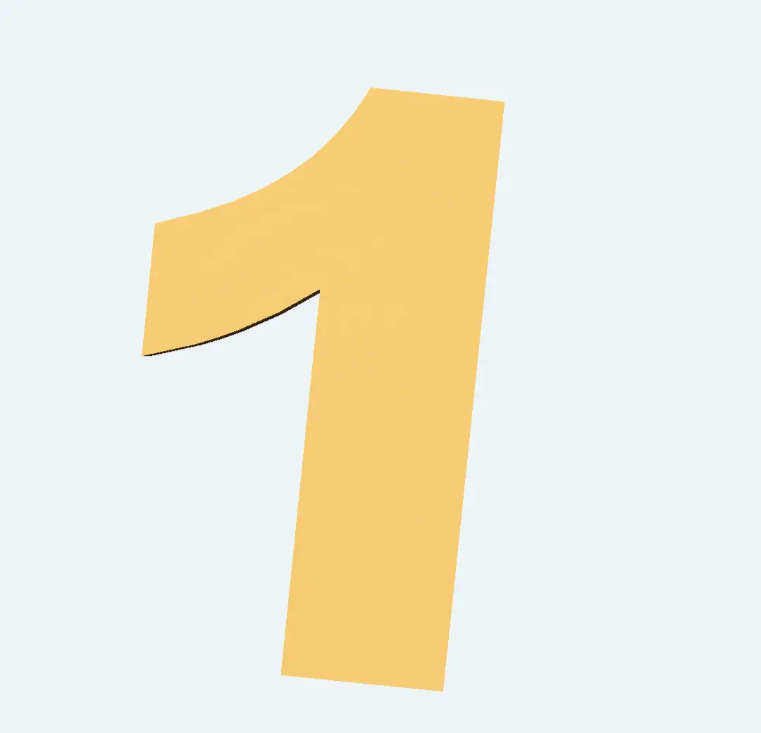 Free Educational Aids STL Download - Number 1by wernerdanielwerner