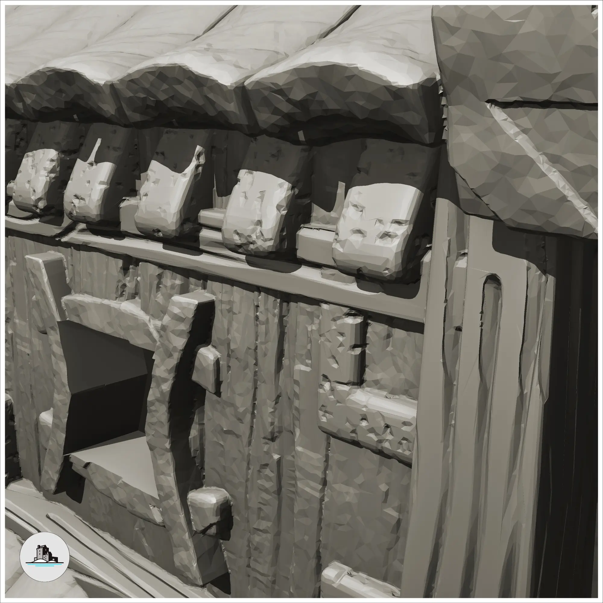 Other STL Download - Medieval building with overhanging floor and ...