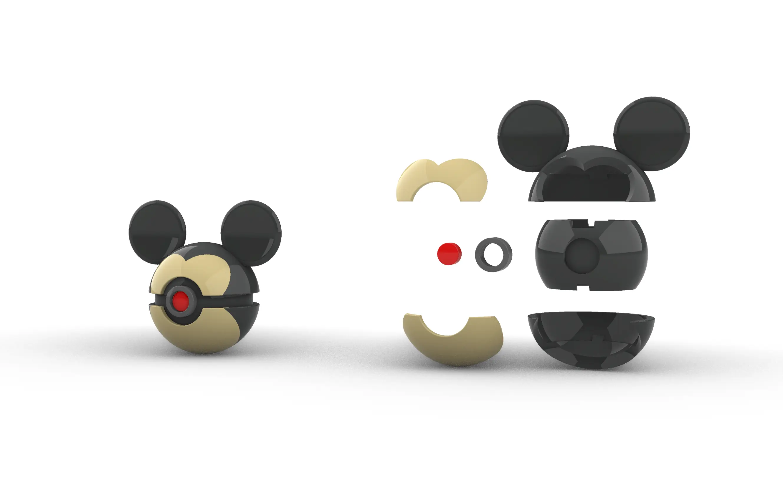 Other STL Download - Pokeball Mickey Mouseby Pokeball Empire