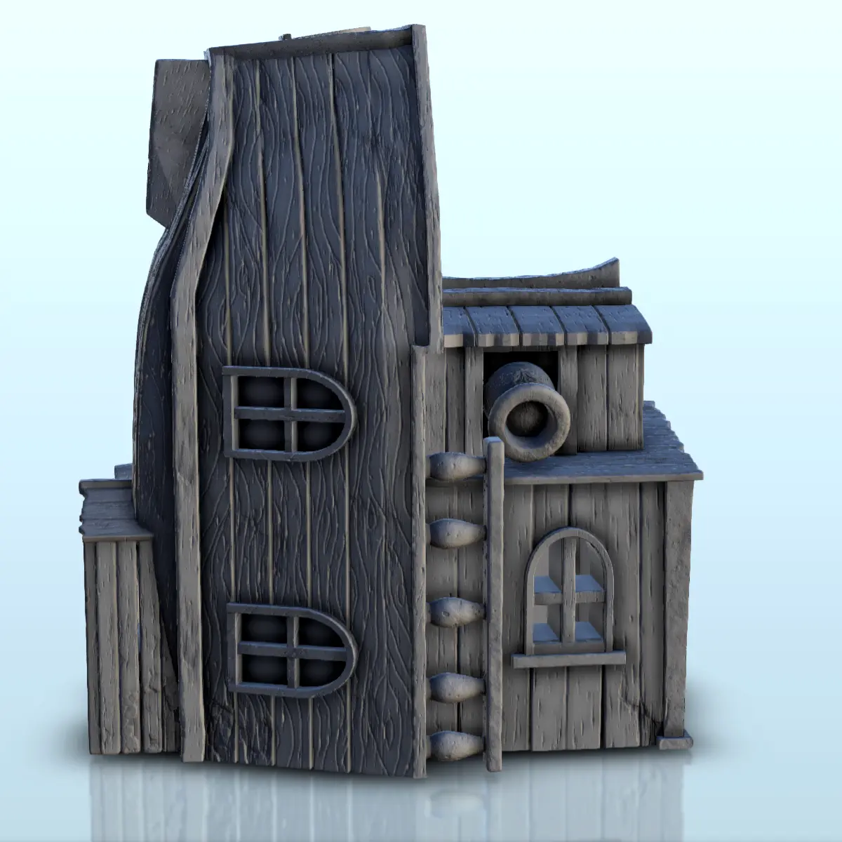 Other STL Download - Pirate house boat-shaped (4) - scenery medieval ...
