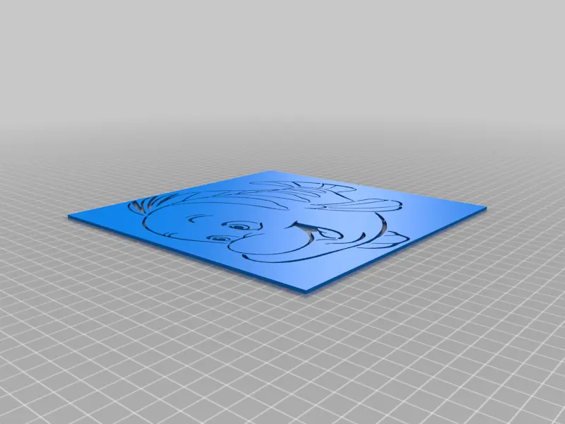 Free Other STL Download - Flounder stencilby SMT_M 🦊