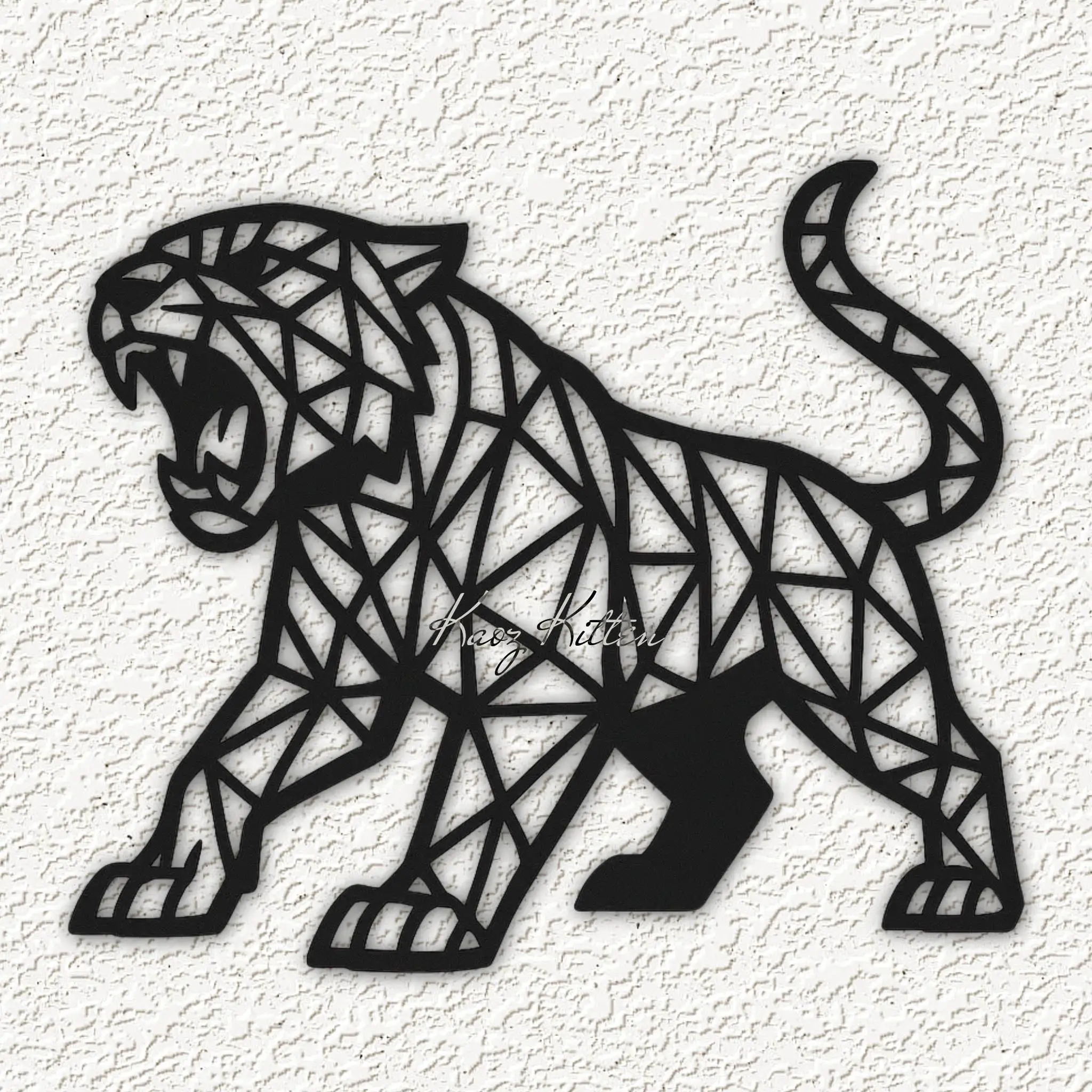 Other STL Download - wild cat 6 wall art home decorby Kaoz Kitten
