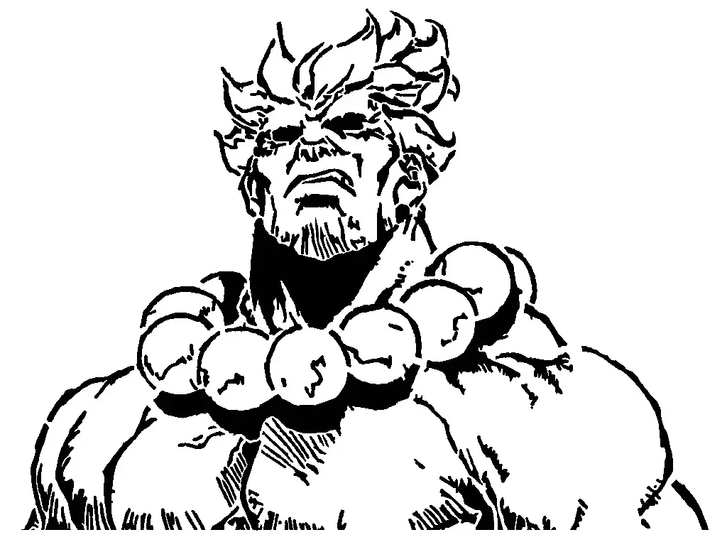 Free Digital Art STL Download - Akuma stencil 3by SMT_M 🦊