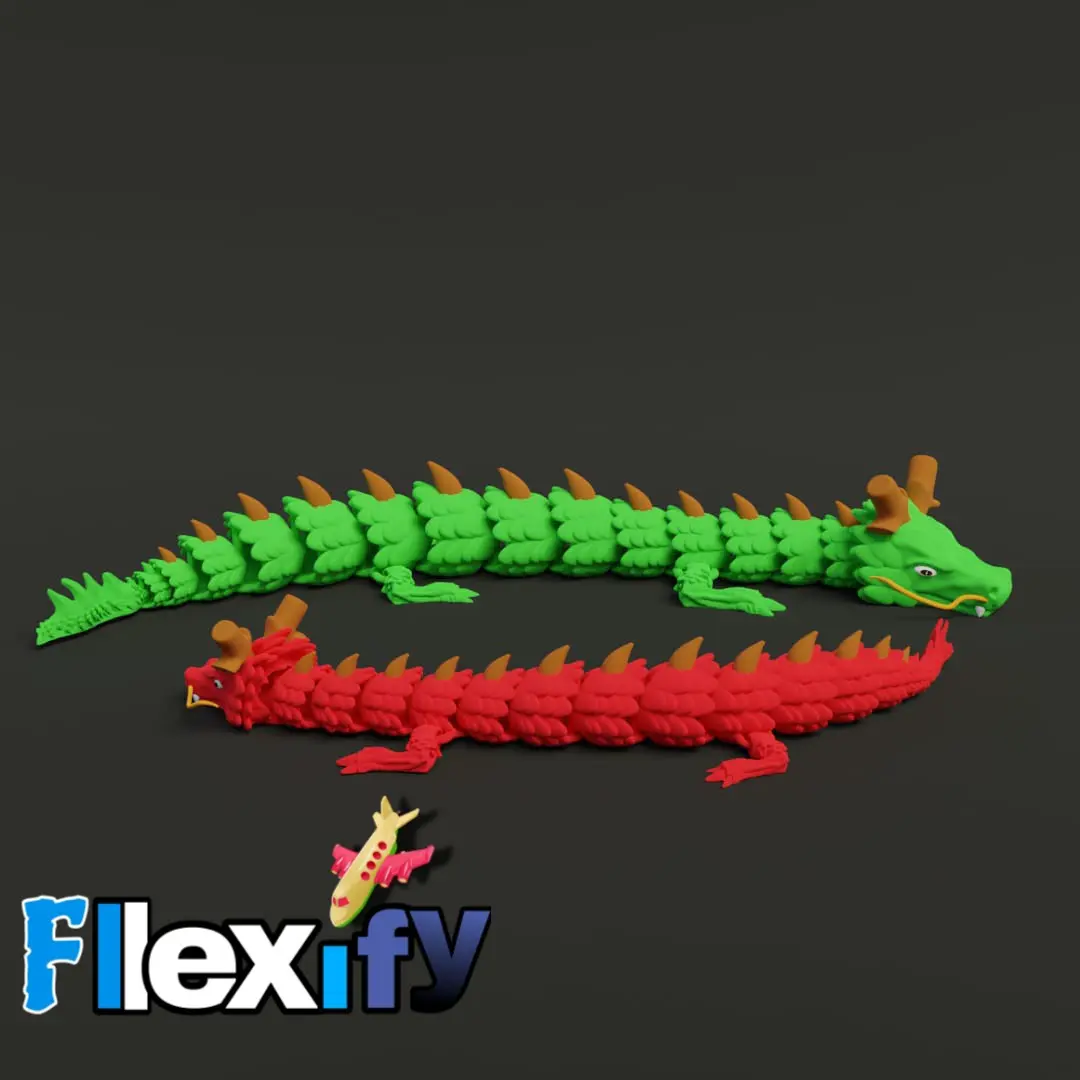 3D Printer Files | 3MF File | Flexi Dragon | Creality Cloud