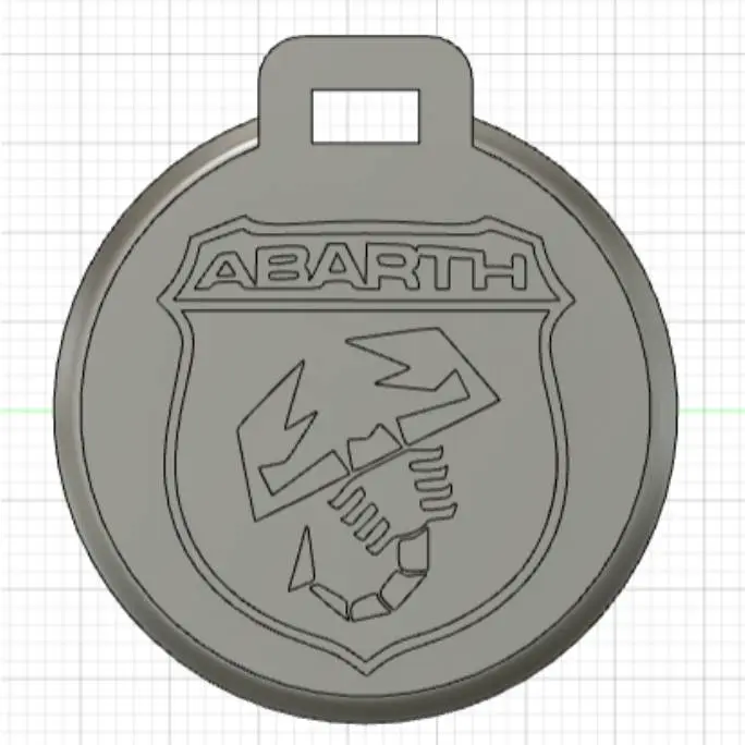 Free Badges & Coins STL Download - Pendentif porte clé Abarth / Abarth ...