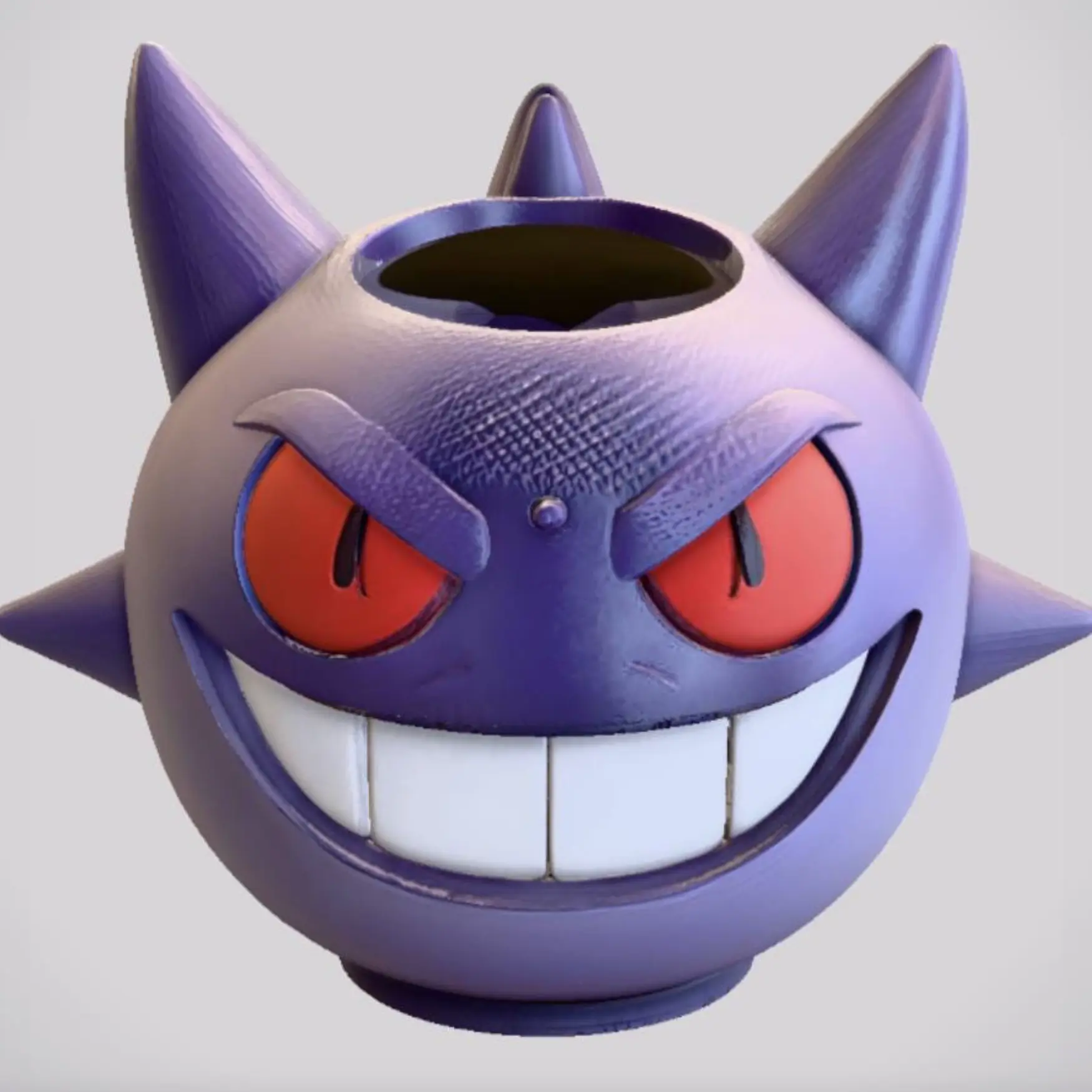 Home Decorations & Ornaments STL Download - Pokemon Gengar Head Pot STL ...