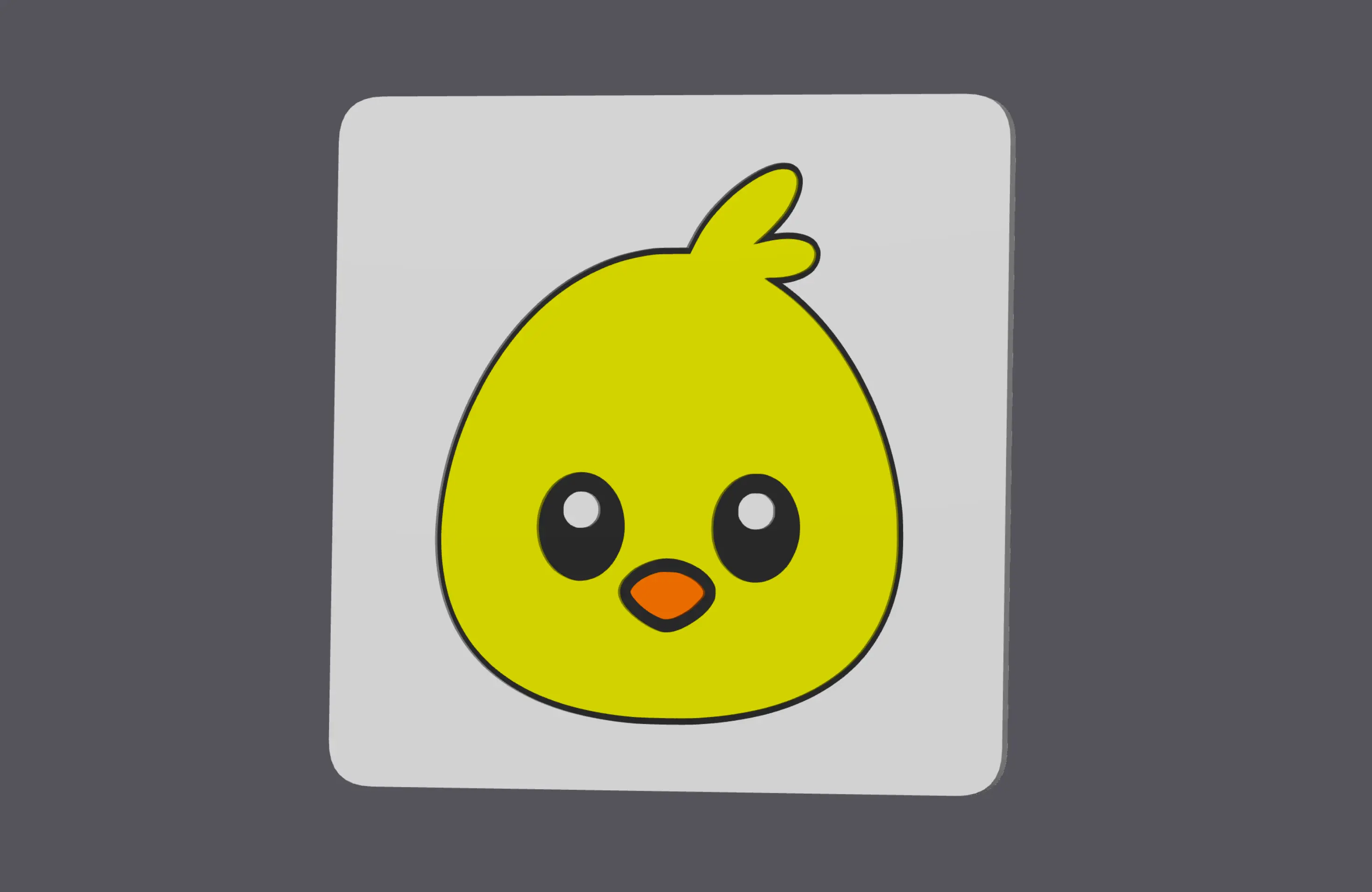 Other STL Download - Farm Animals - Chicken Head - Square Coaster with ...