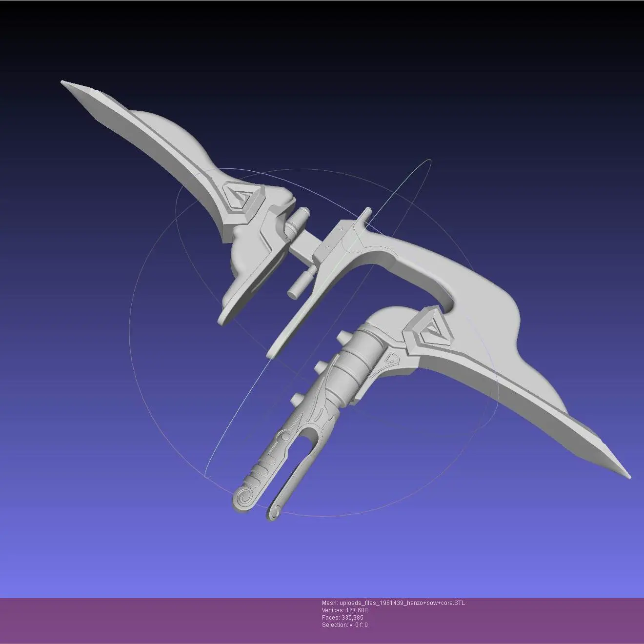 Cosplay STL Download - Overwatch Young Hanzo Bow Coreby Julian Danzer