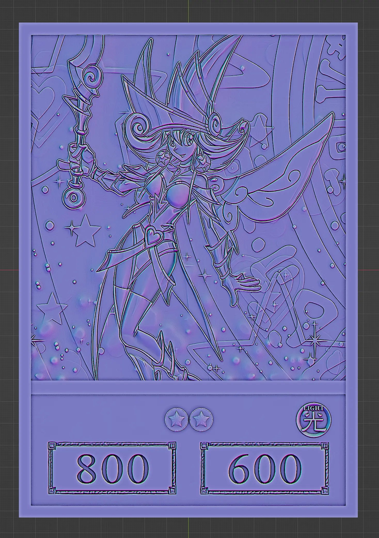 Other STL Download - Lemon magician girl - yugiohby Wsonuchiha3D