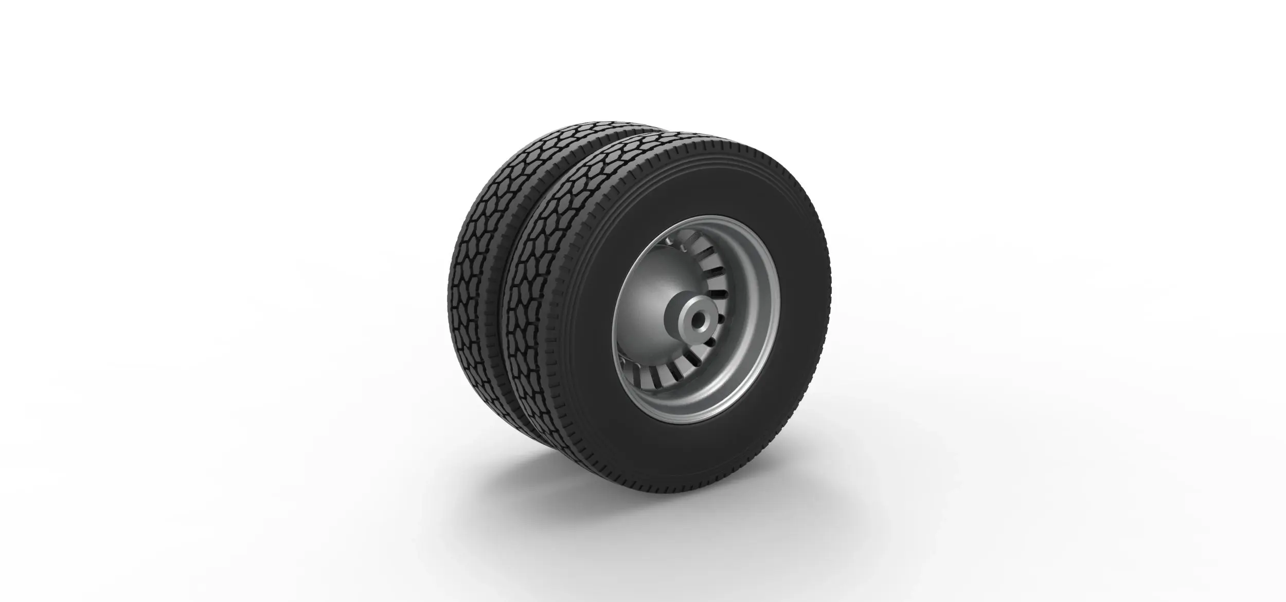 Vehicles & Machinery STL Download - Rear custom wheel of semi truck V12 ...