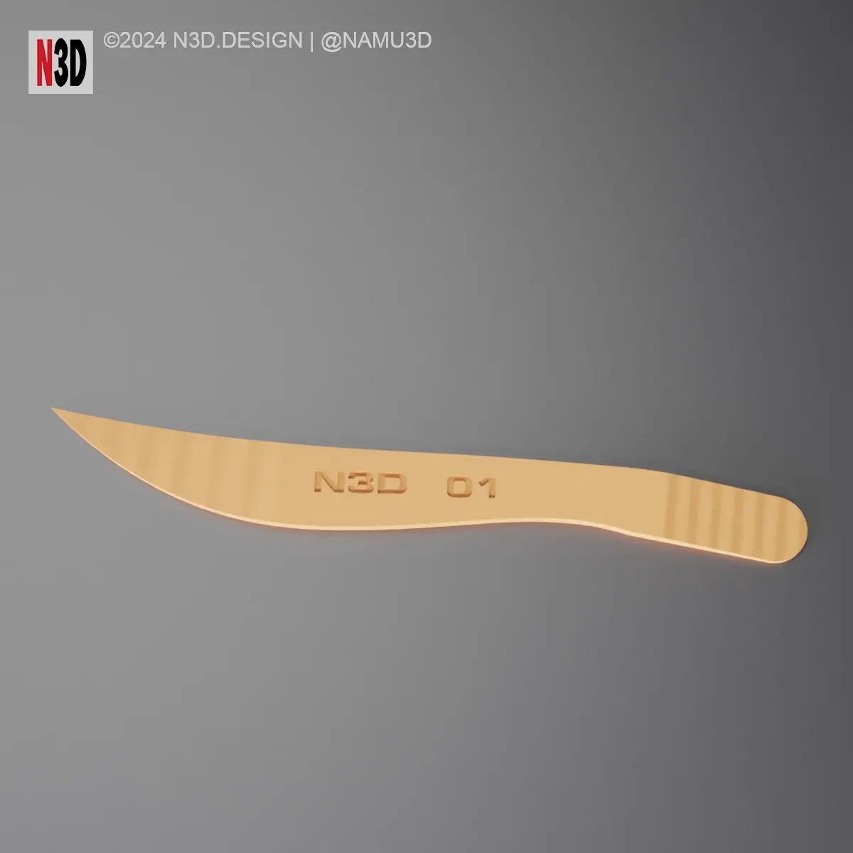 Free Test Models STL Download - Pottery tool 01by Namu3D