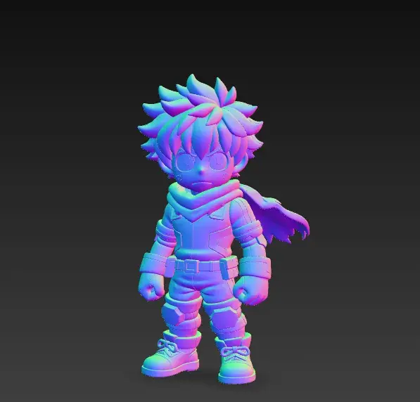 Characters & Creatures STL Download - Deku Izuku Midoriya - Boku no ...