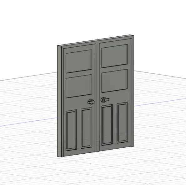 Other STL Download - 1/18 PORTE D'ACCES DOUBLE B / DOUBLE ACCESS DOOR ...