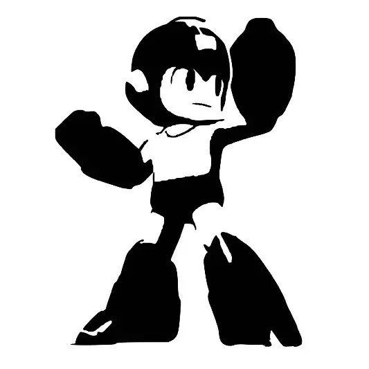 Free Digital Art STL Download - Mega Man stencilby SMT_M 🦊