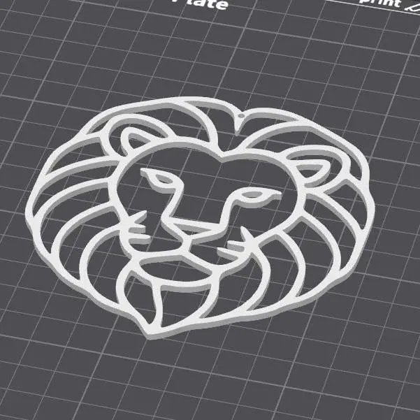 3D Printer Files | 3MF File | Lion Keychain | Creality Cloud