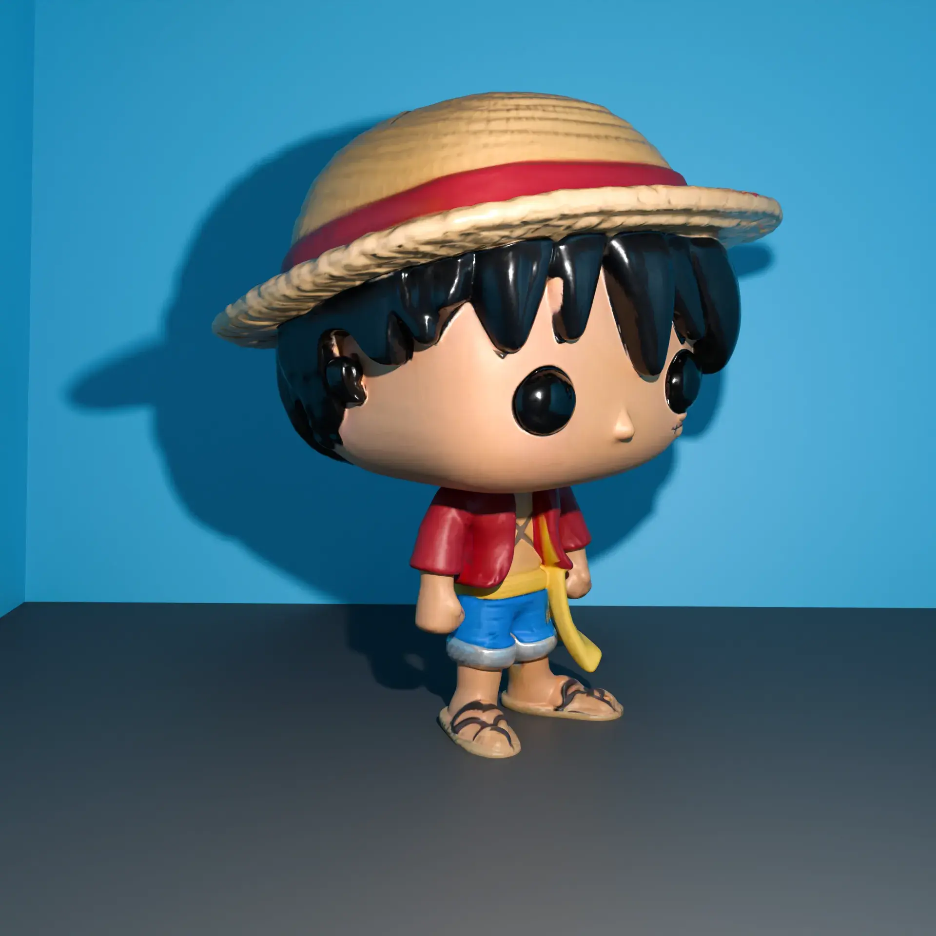 3D Printer Files | 3MF File | Monkey D Luffy chibi style model FREE ...