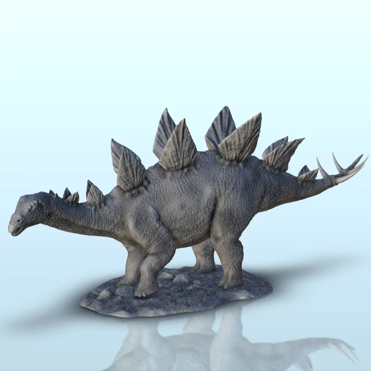 Characters & Creatures STL Download - Stegosaurus dinosaur (1 ...