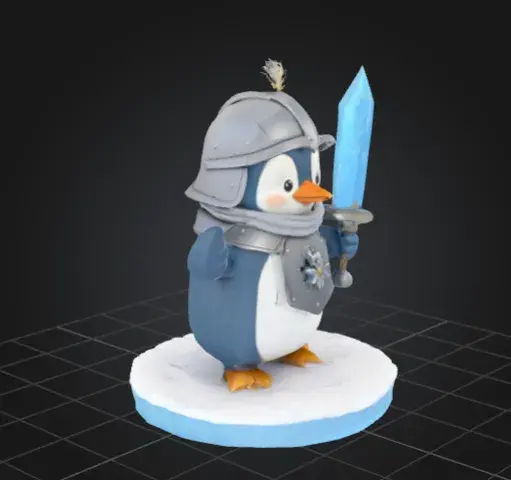 Other STL Download - Penguin knight with ice Swordby Xempiaaz