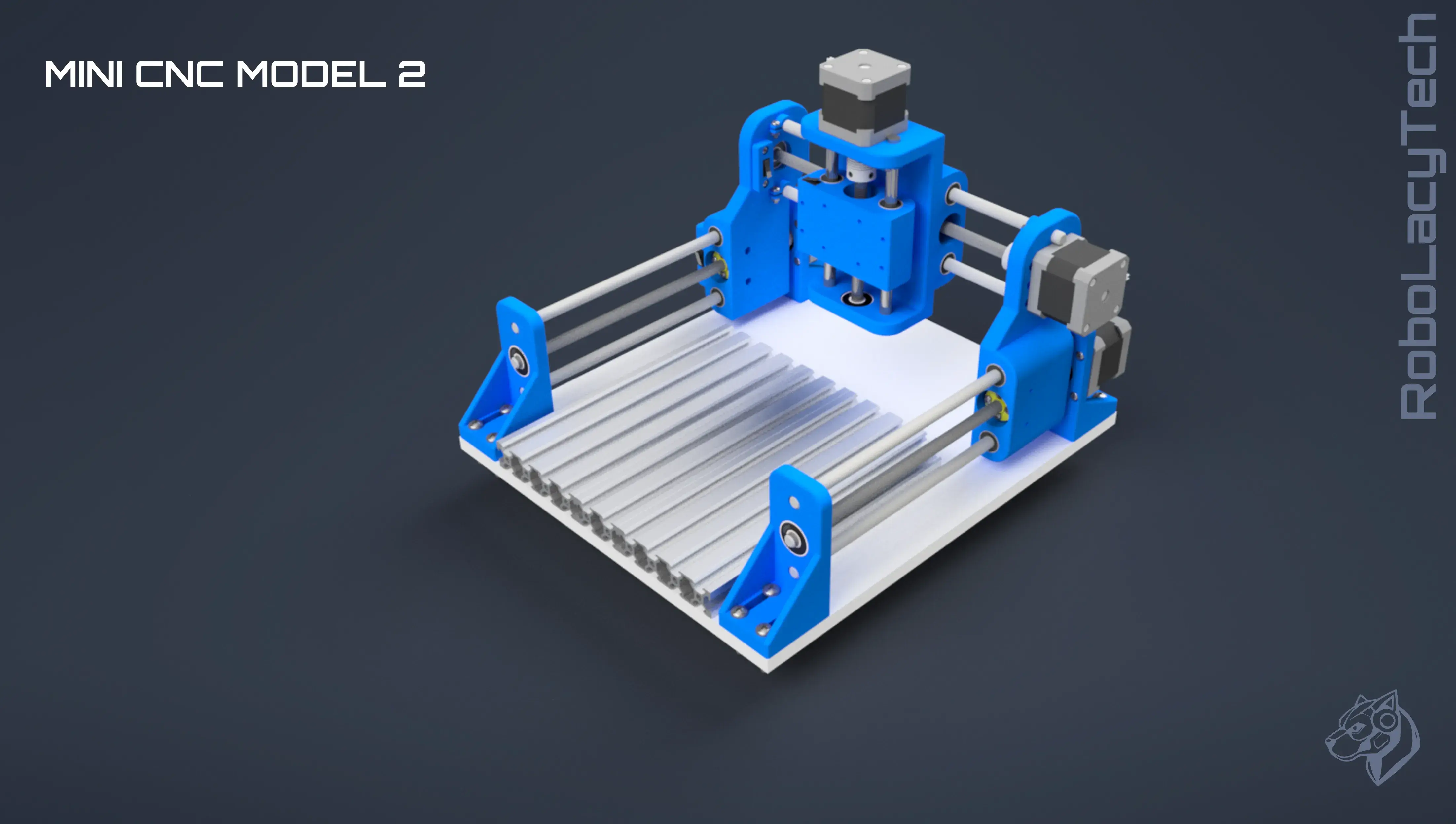 Free Robots & Mechs STL Download - Mini CNC Model 2by RoboLacyTech