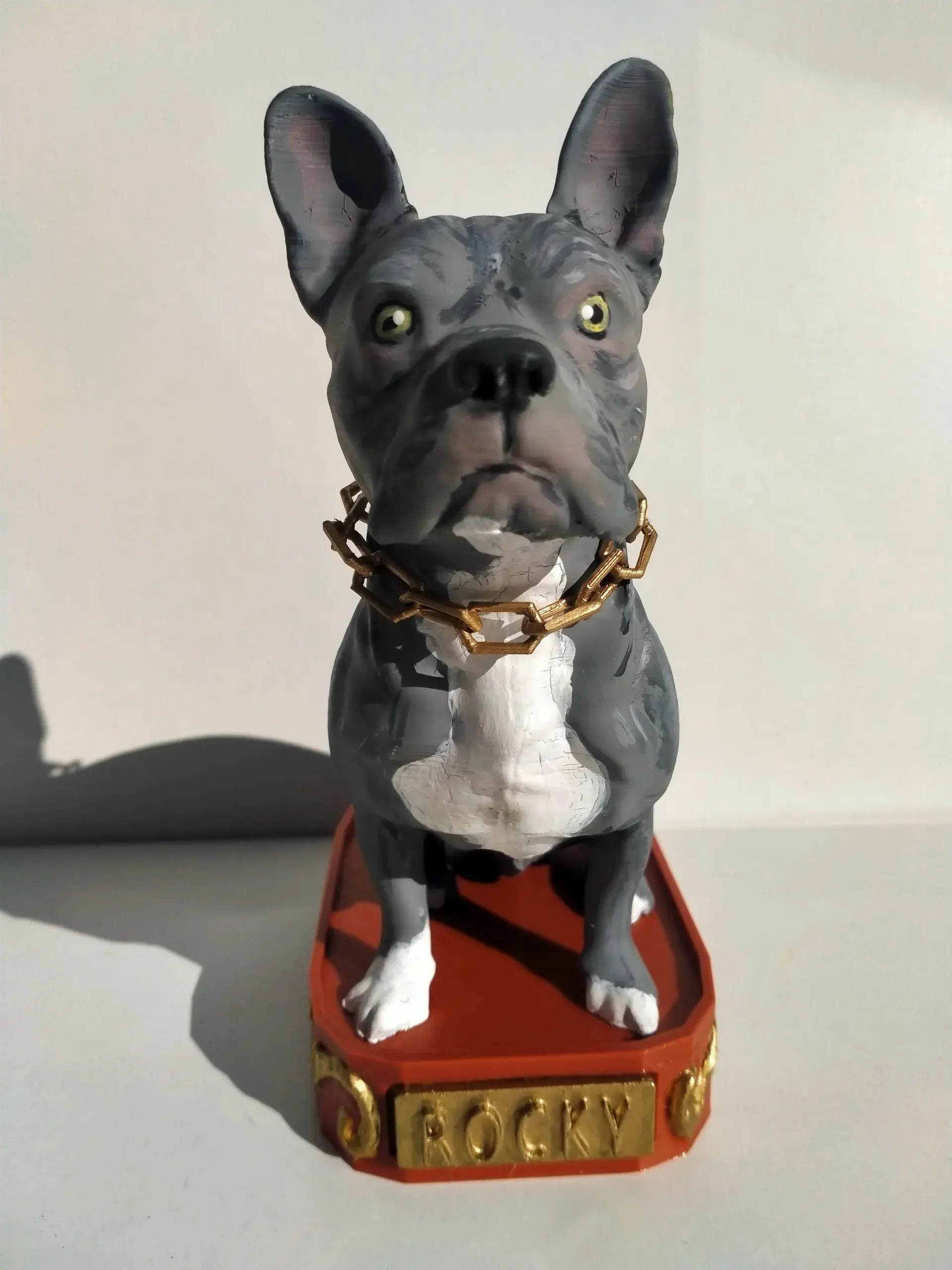 3D Printer Files | 3MF File | 🐾 Bulldog “ROCKY” – Modelo 3D + base y ...