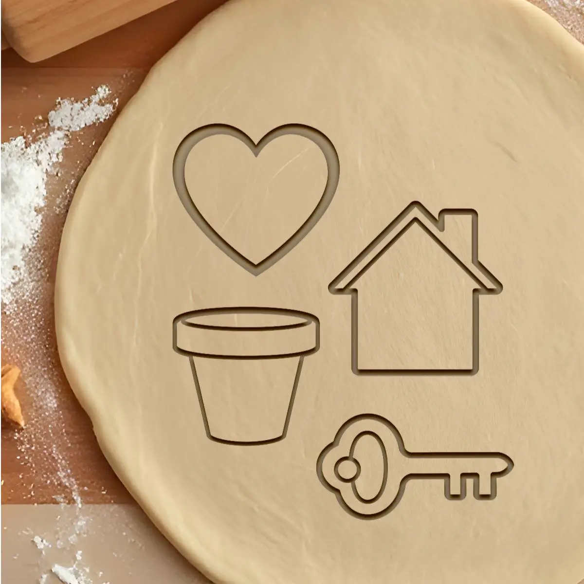 Other STL Download - House Set Cookie Cutter, Biscuit Cutterby OALPO