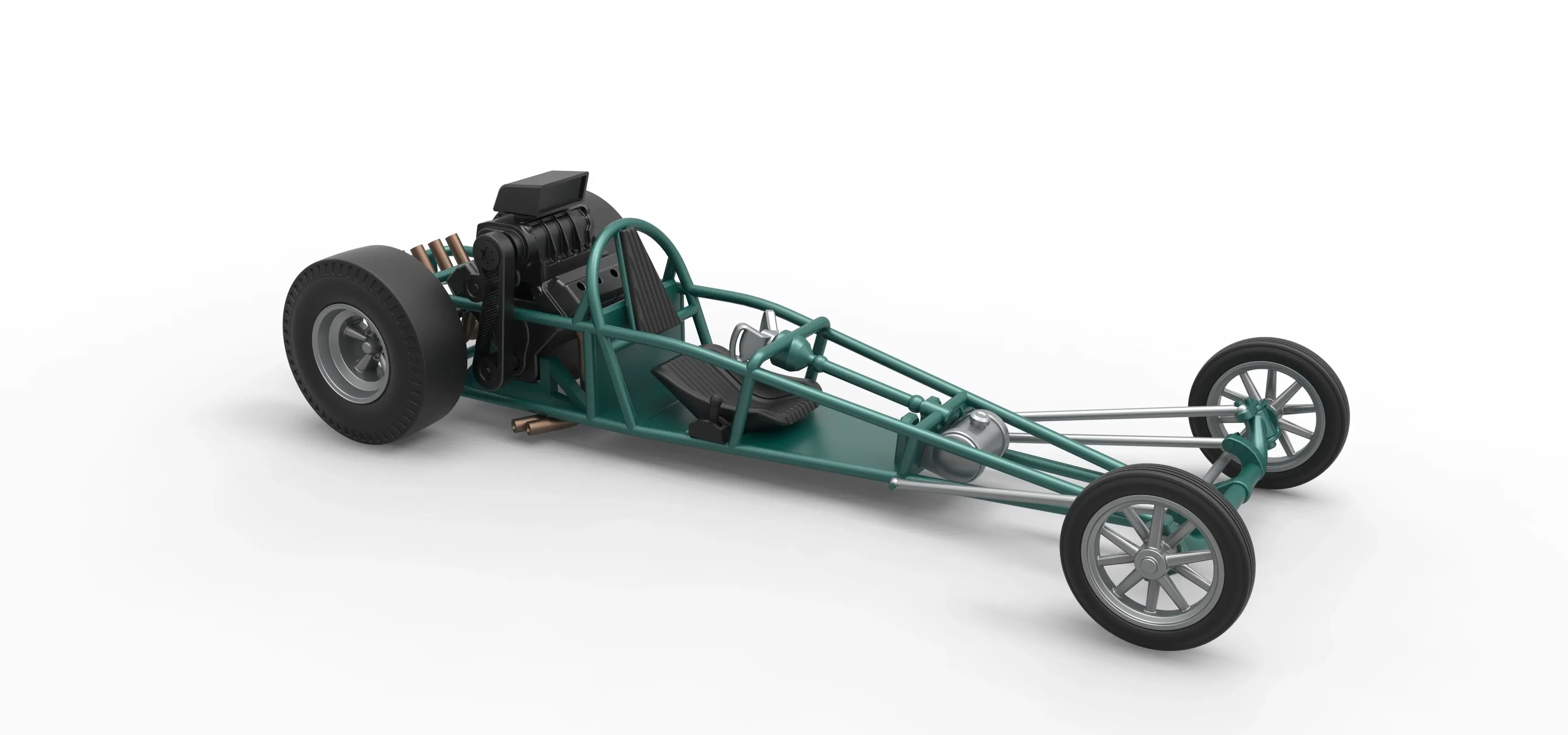 Props & Terrain STL Download - Rear engine old school dragster Scale 1 ...