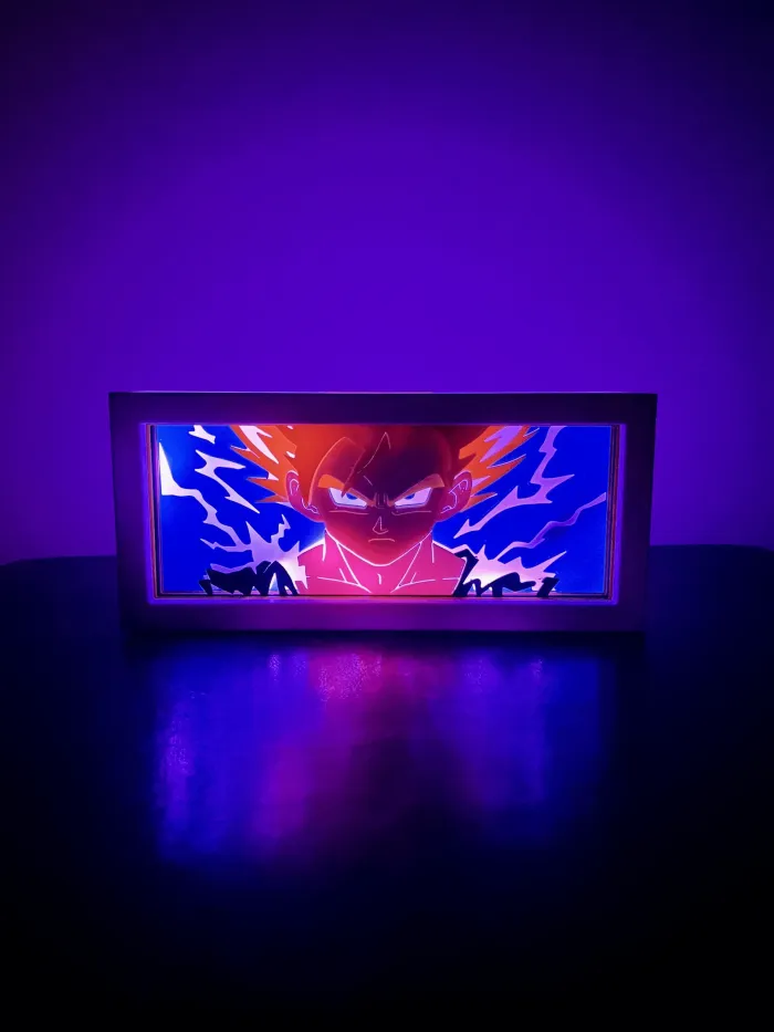 Lighting & Lamps STL Download - Gohan SSJ2 LED Lightbox - Printing ...