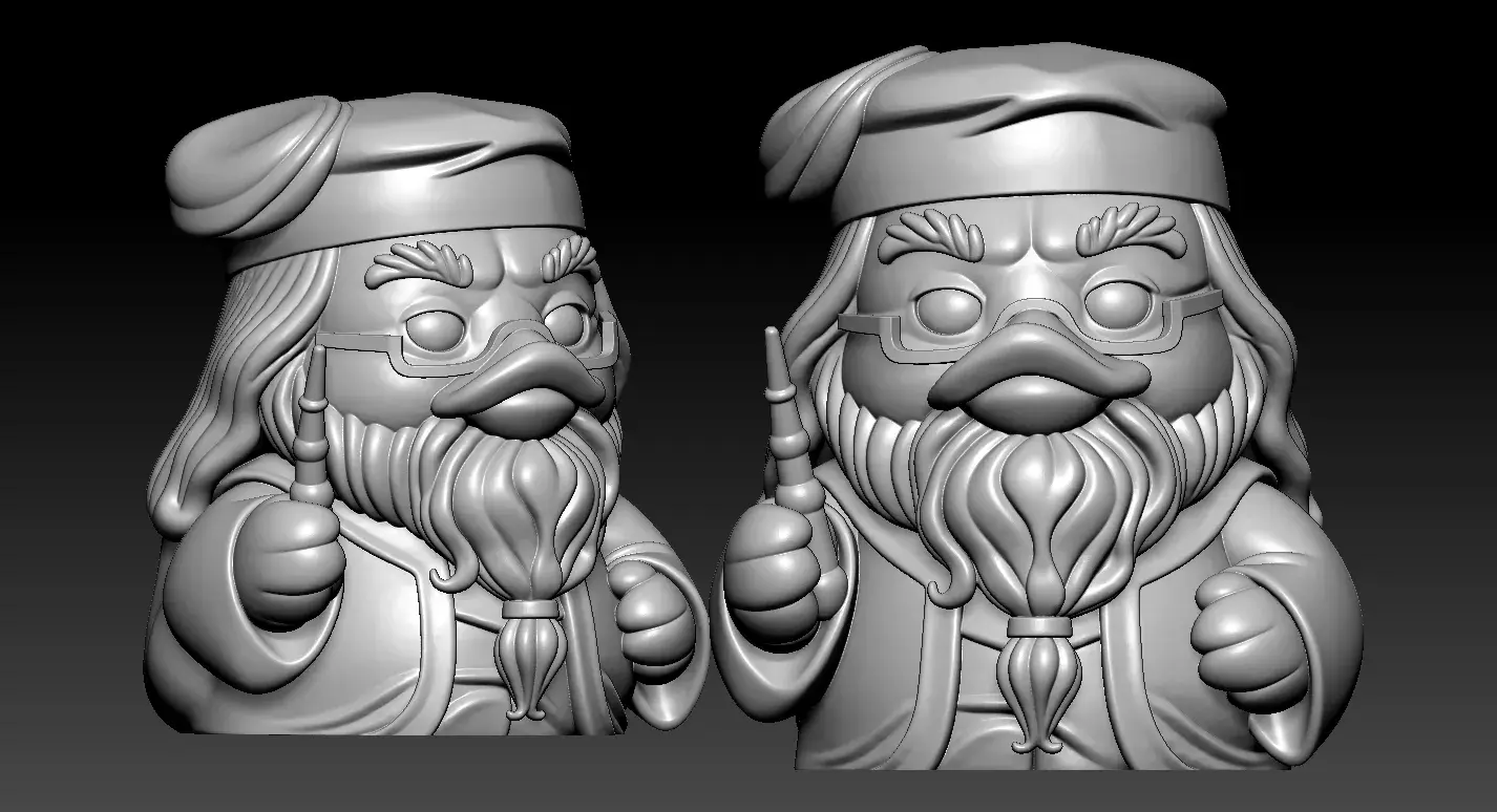 Other STL Download - Rubber Duck - Albus Dumbledore - Harry Potter - 3D ...