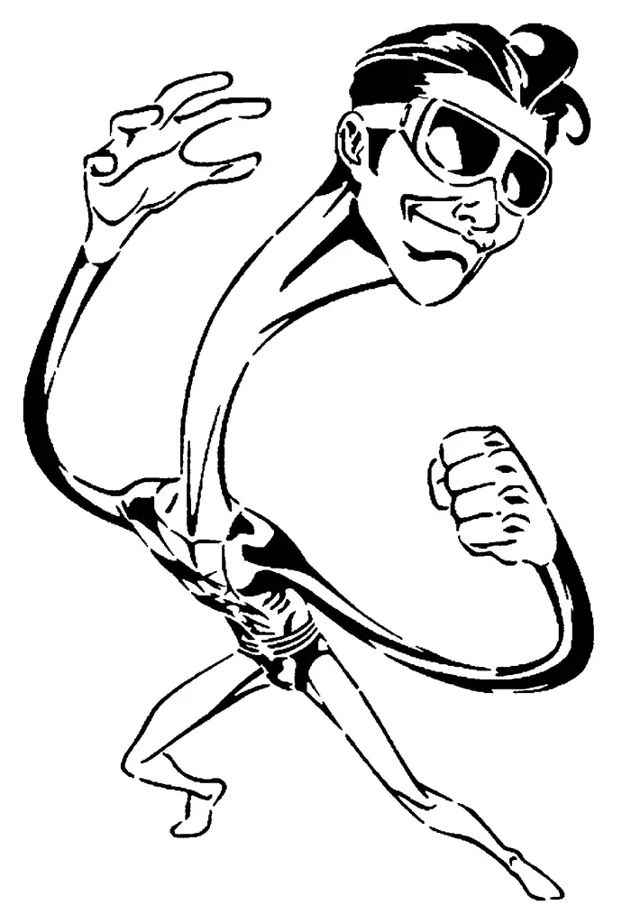 Free Digital Art STL Download - Plastic Man stencilby SMT_M 🦊