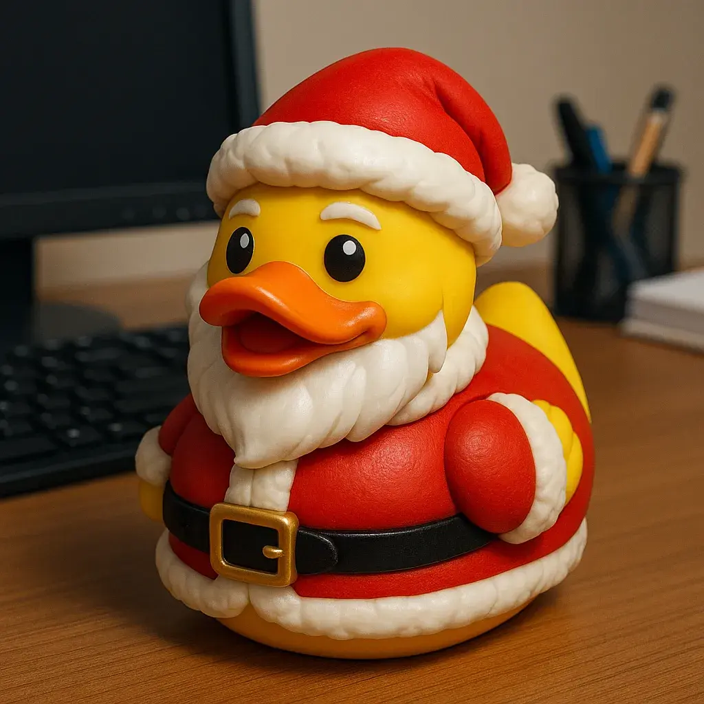 Characters & Creatures STL Download - Rubber Duck - Santa Claus model ...