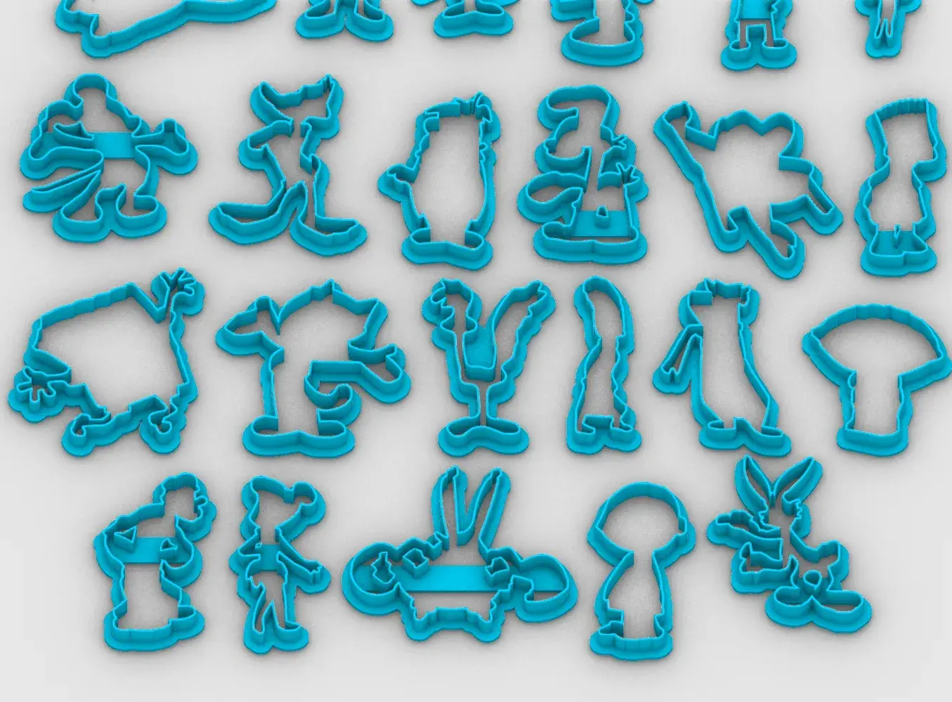 Other STL Download - Cookie Cutter,Animated Characters - PAC,Polymer ...