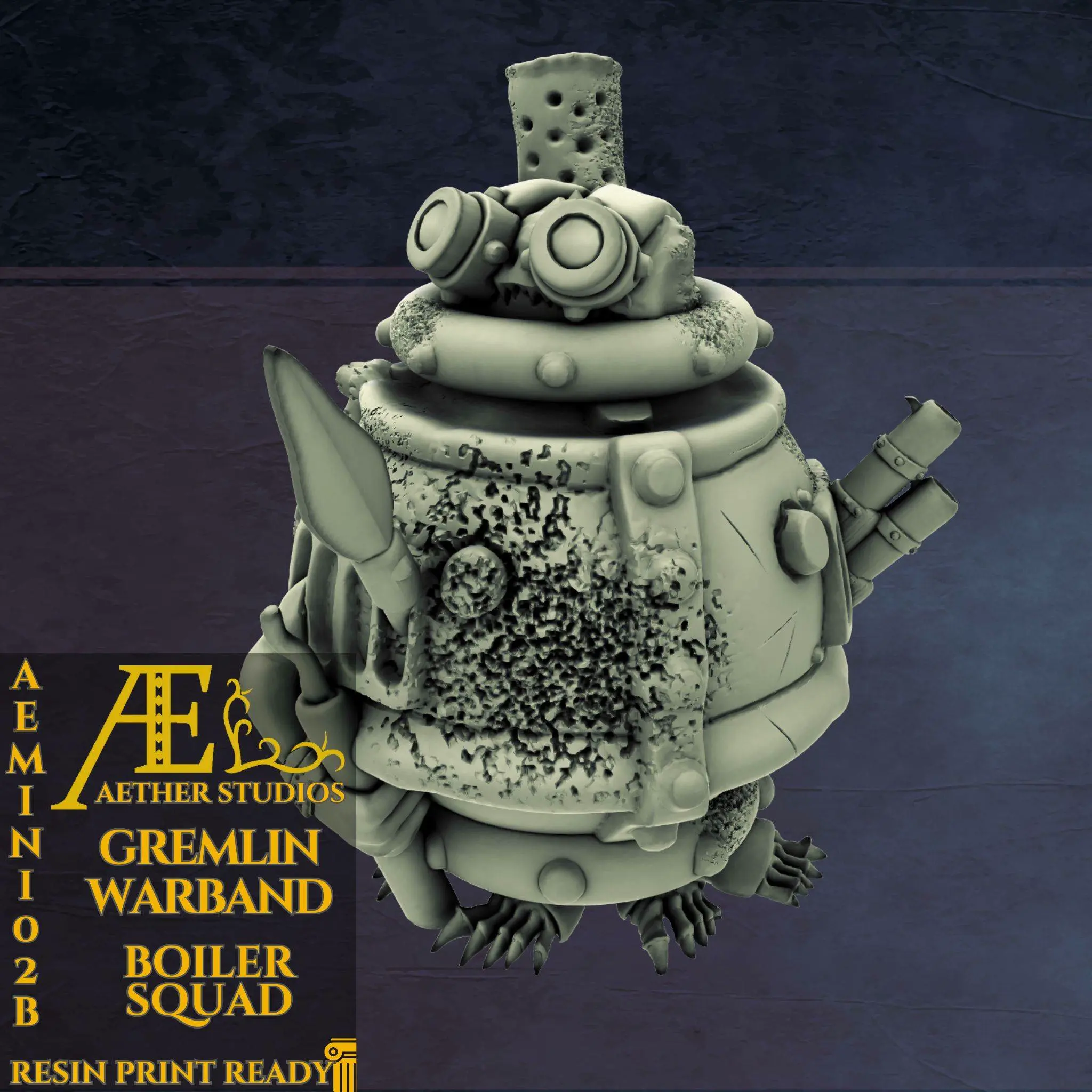 3D Printer Files | 3MF File | AEMINI02B - Gremlin Warband: Boiler Squad ...
