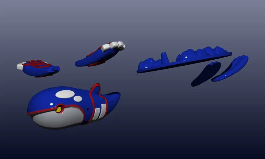 Other STL Download - kyogre by arise 3D