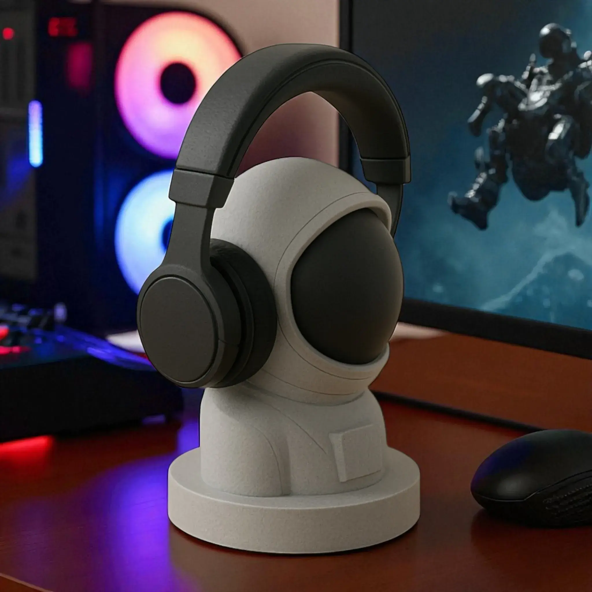 Home Decorations & Ornaments STL Download - Astronaut Headphone Standby ...