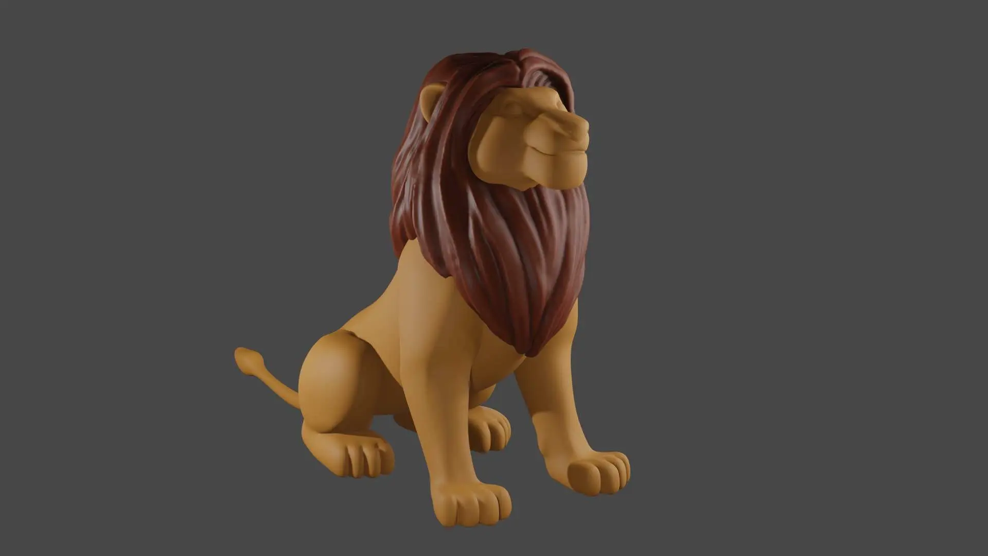 Characters & Creatures STL Download - Lion Male for 3d Printby Toti ...
