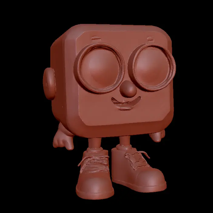 Free Other STL Download - Cute cube character 1by Katt Love
