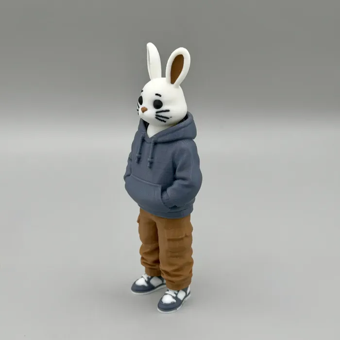 Sculptures & Artworks STL Download - Urban Bunny Figurineby tacticalkaoz