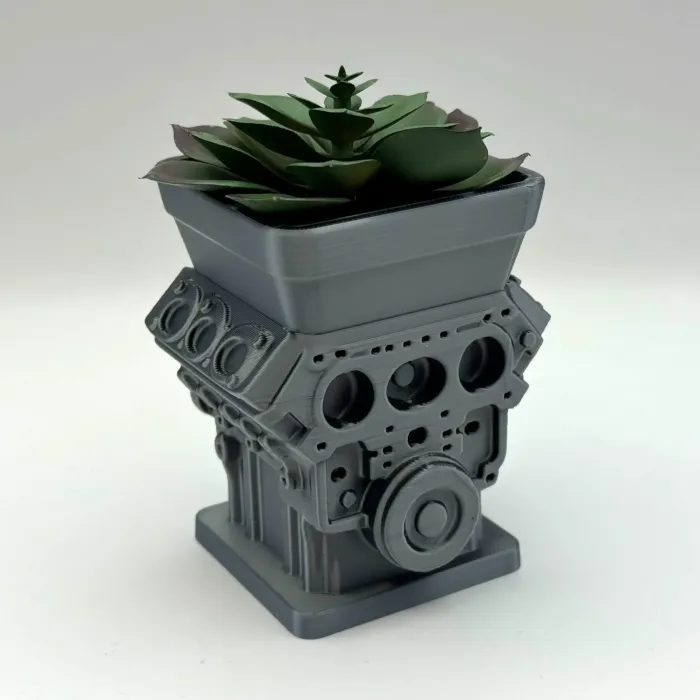 3D Printer Files | 3MF File | Engine Block Planter | Creality Cloud
