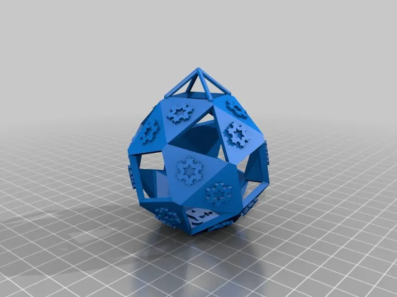 Holiday Ornaments based on a Truncated Octahedron | 3D models download ...