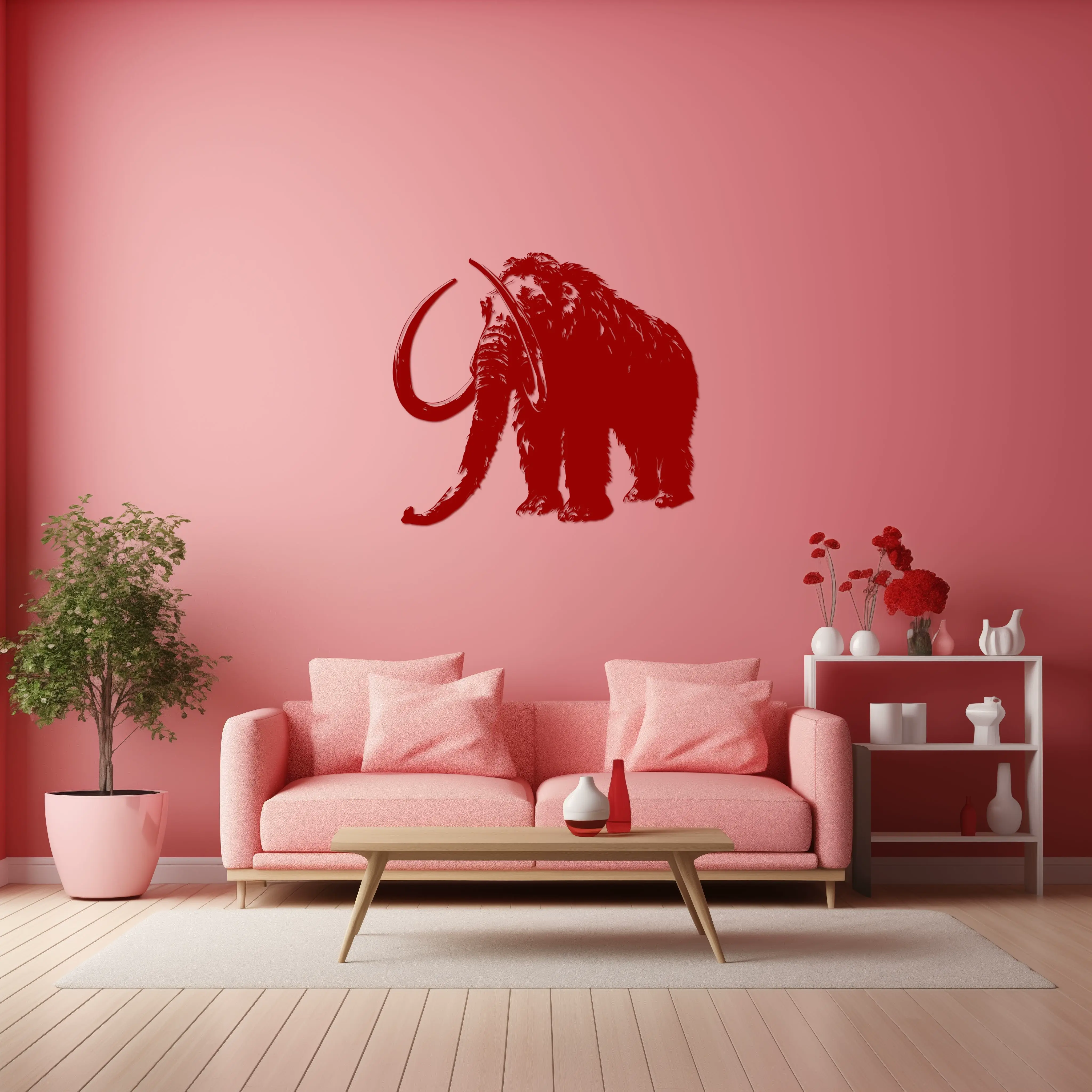 Home Decorations & Ornaments STL Download - Mammoth Wall Artby Ri0m0